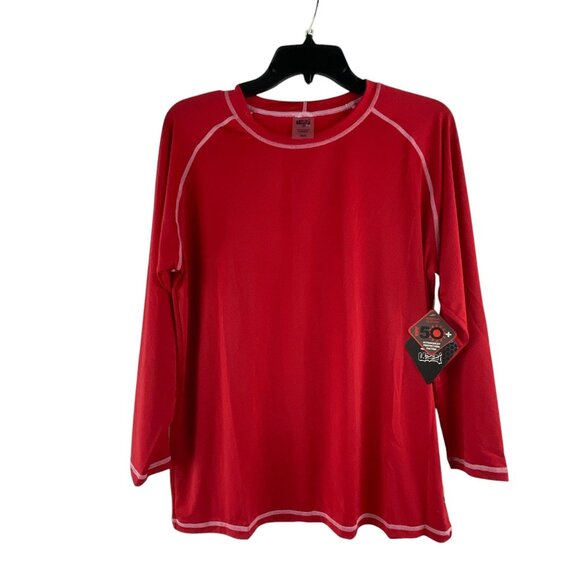 Uzzi | Swim | Uzzi Boys Long Sleeve Upf 5 Rash Guard Swim Shirt Red Xxl Stretch Lightweight ...